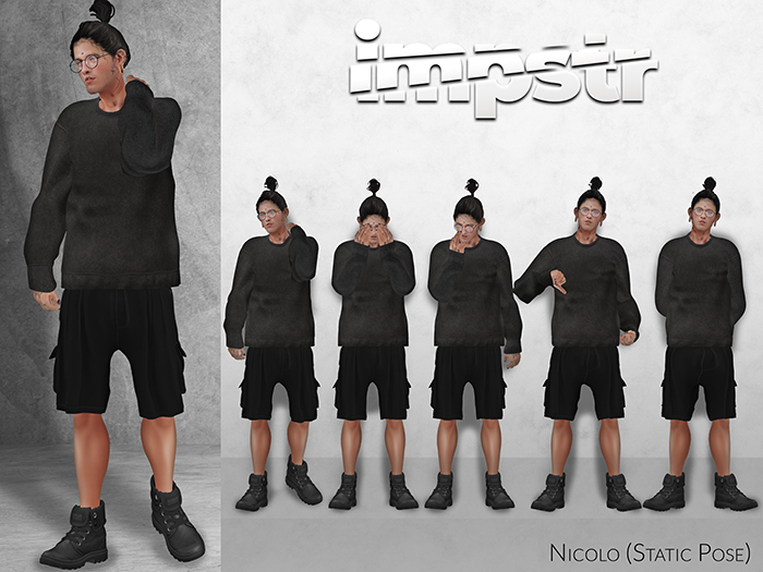 Second Life Marketplace - IMPSTR - Nicolo Pose Set (Static)